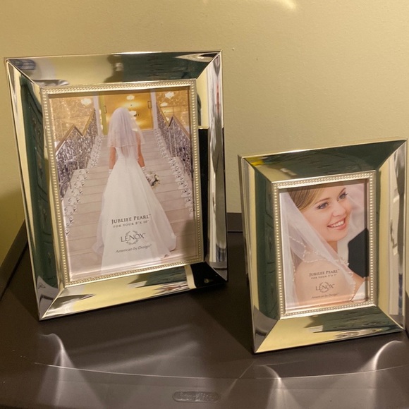 Lenox | Accents | Lenox Jubilee 8x And 5x7 Silver Plated Photo Frames ...